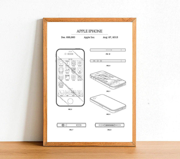 APPLE iPHONE - Patent Poster – Classic Posters