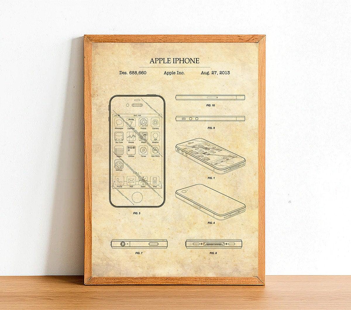 APPLE iPHONE - Patent Poster – Classic Posters