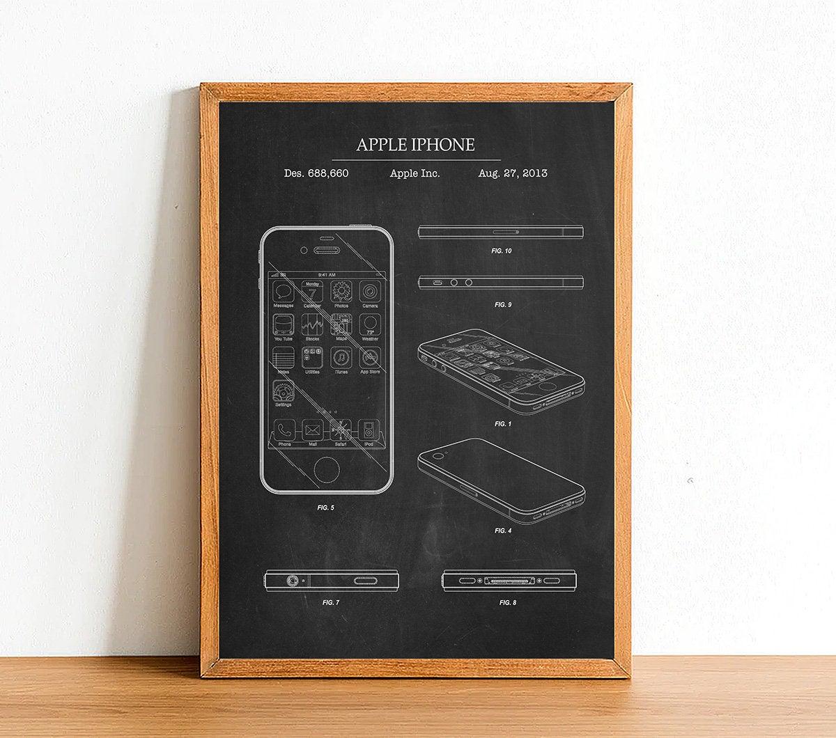 APPLE iPHONE - Patent Poster – Classic Posters
